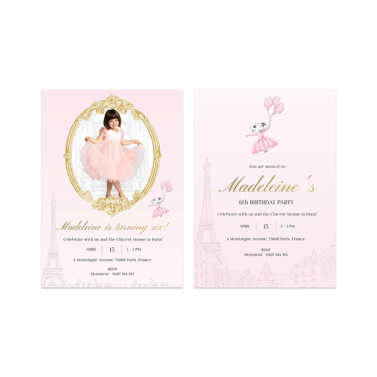 Balloons Above Paris – Invitation & Megan Hess