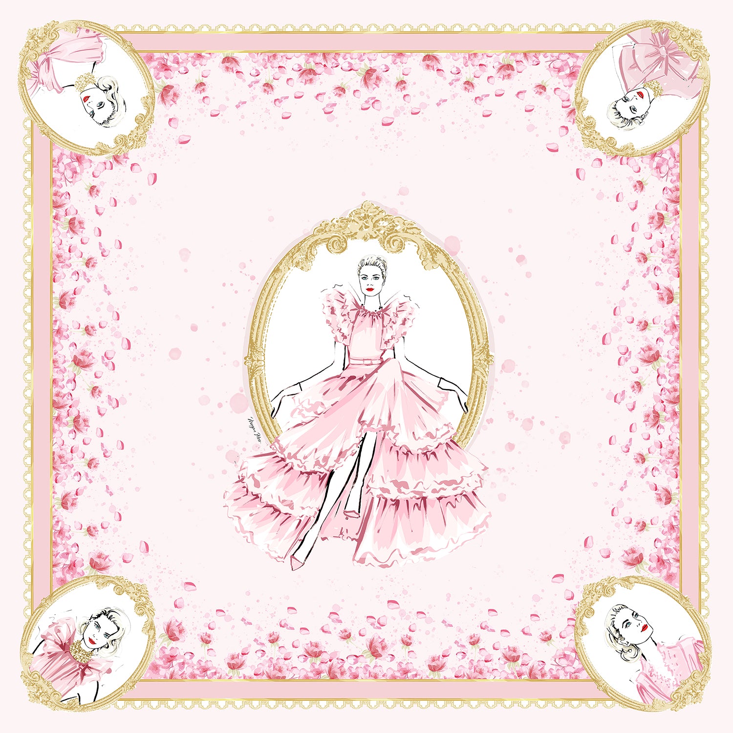 Silk Scarf - Grace & Megan Hess